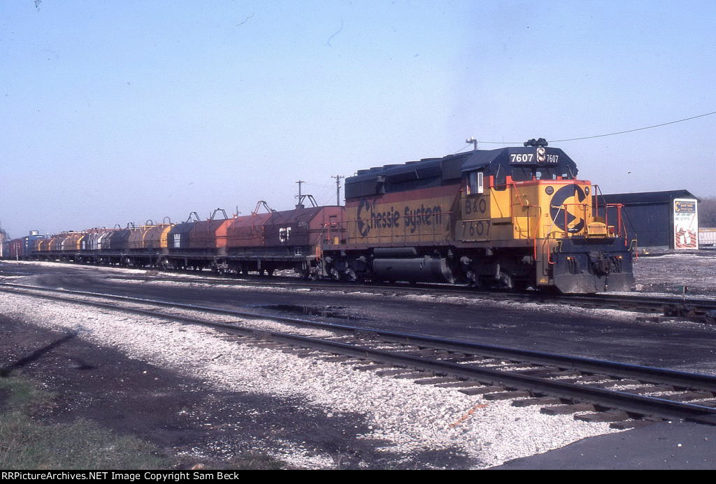 B&O 7607 in Barr Yard